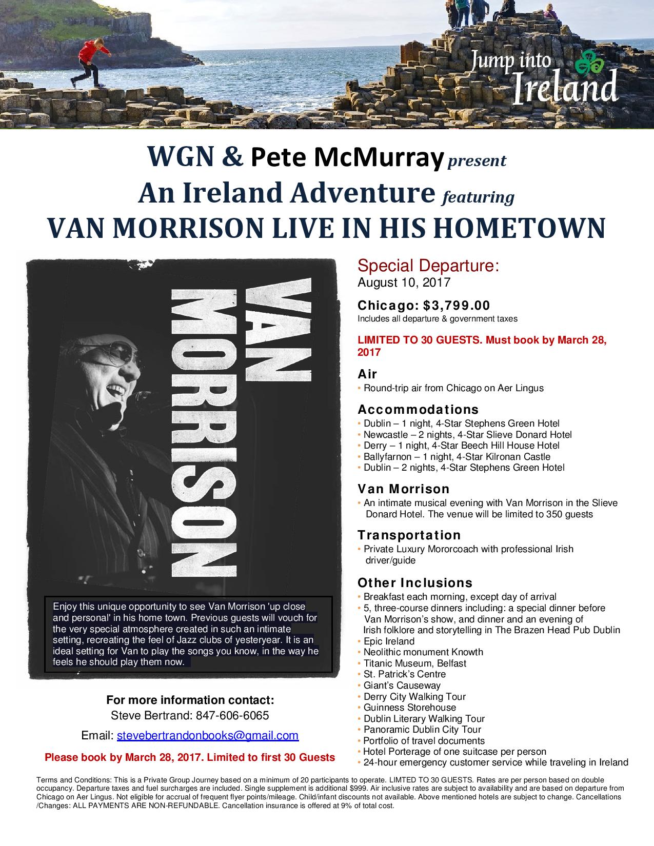 Ireland Adventure Van Morrison « SteveBertrandTravel