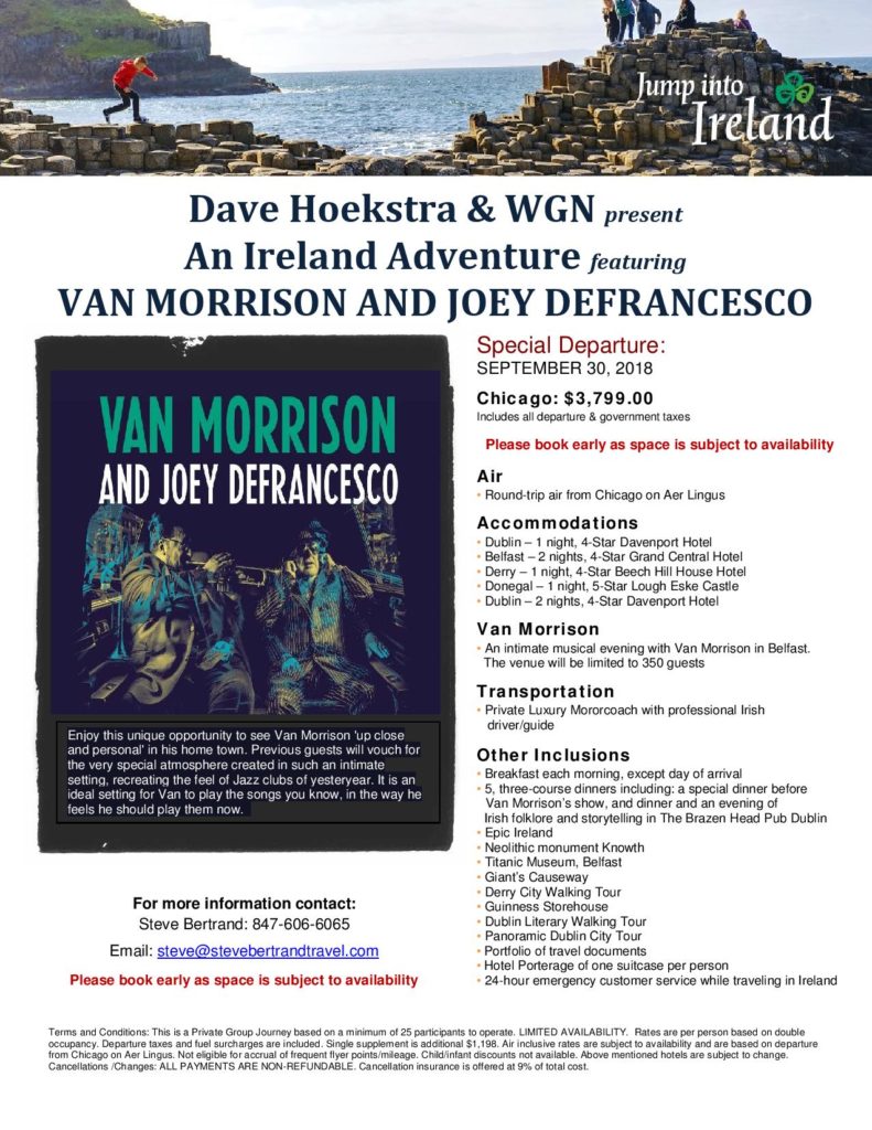 Van Morrison Ireland Adventure 2018 « SteveBertrandTravel