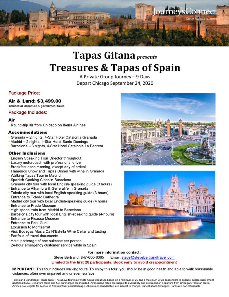 Tapas Gitana Treasures Spain « SteveBertrandTravel